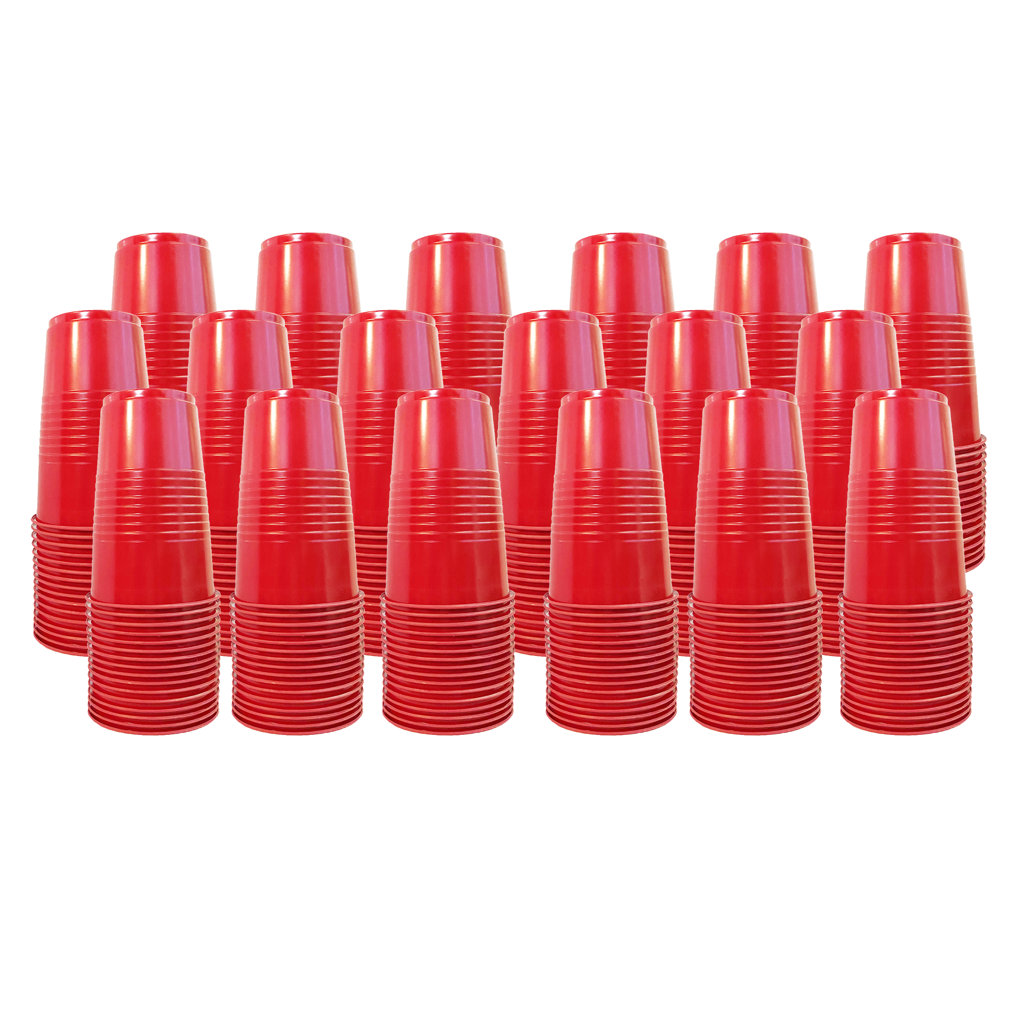 red disposable cups